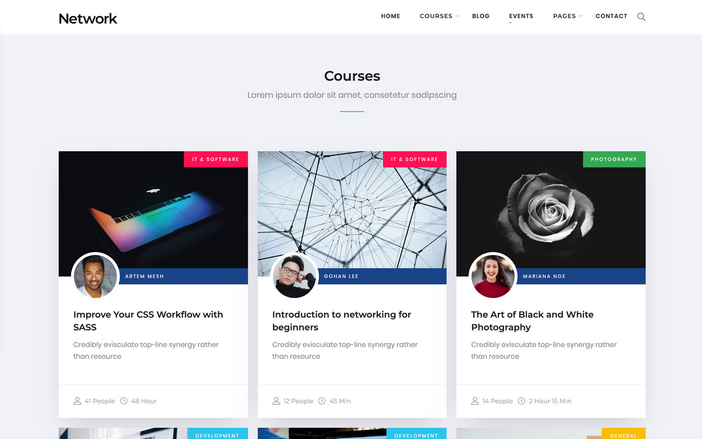 Network - Education HTML5 Responsive Website Template