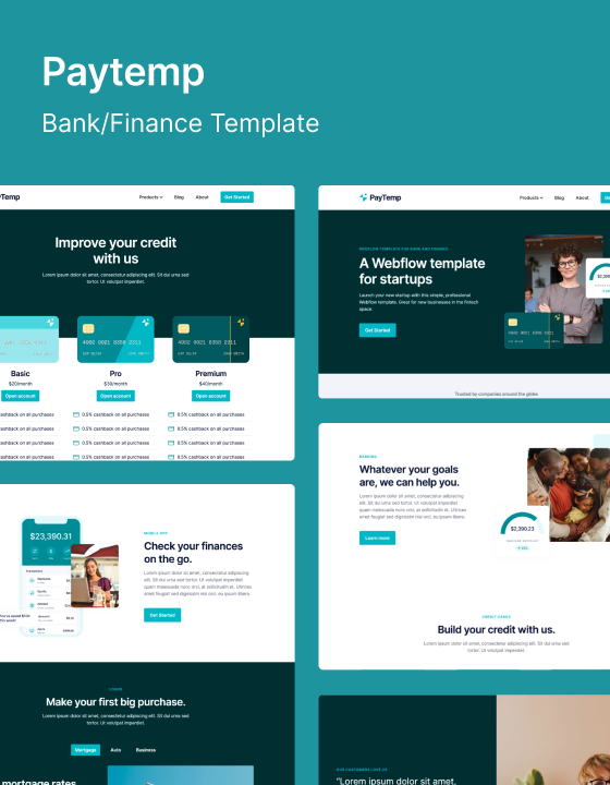 Paytemp - Bank HTML5 Responsive Website Template