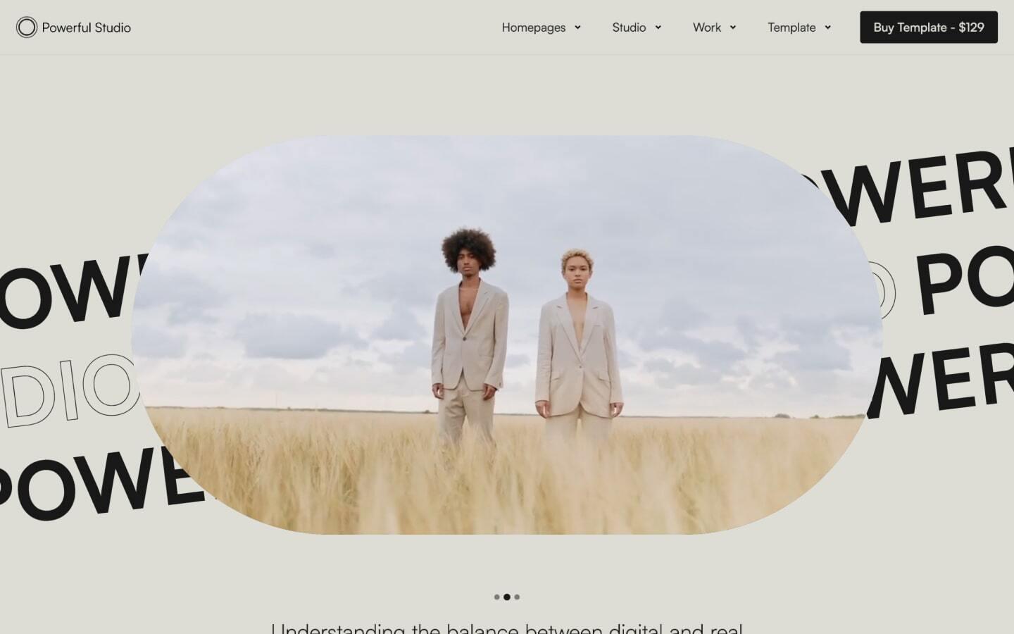 Powerful Studio - Agency HTML5 Responsive Website Template