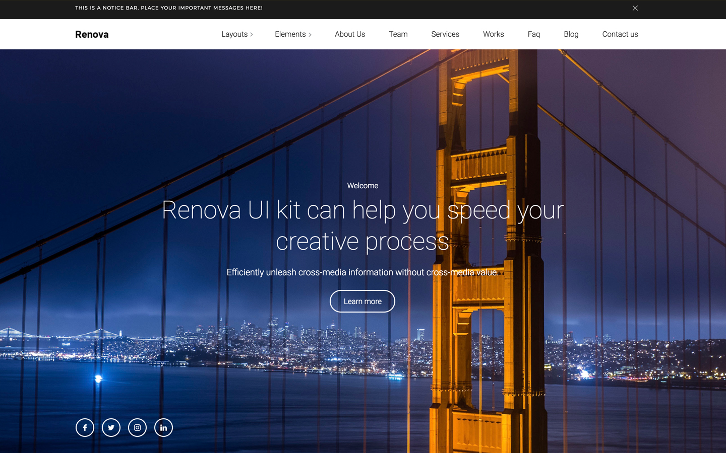 Renova - Creative HTML5 Responsive Website Template