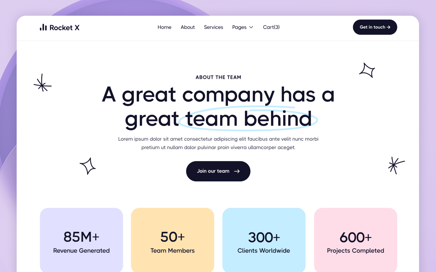Rocket X - Agency HTML5 Responsive Website Template