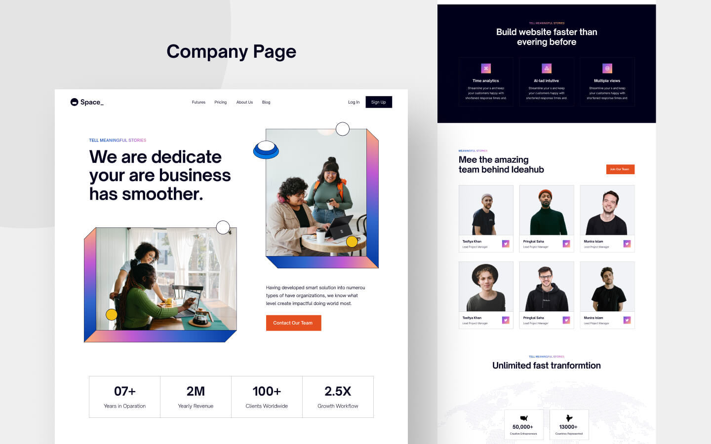 S_pace - Small Business HTML5 Responsive Website Template
