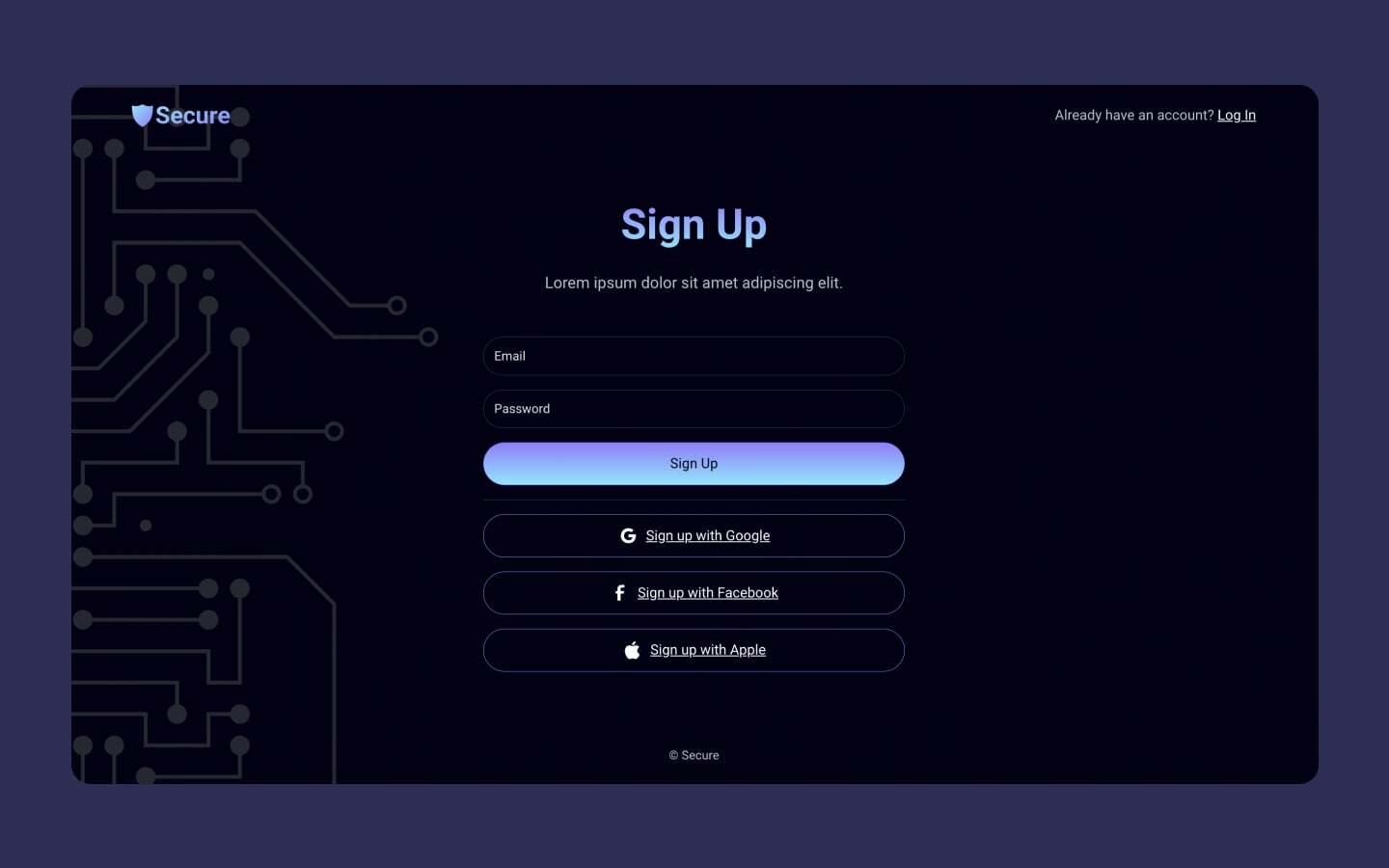 Secure - SaaS HTML5 Responsive Website Template