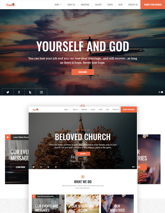 Santi - Church HTML5 Responsive Website Template