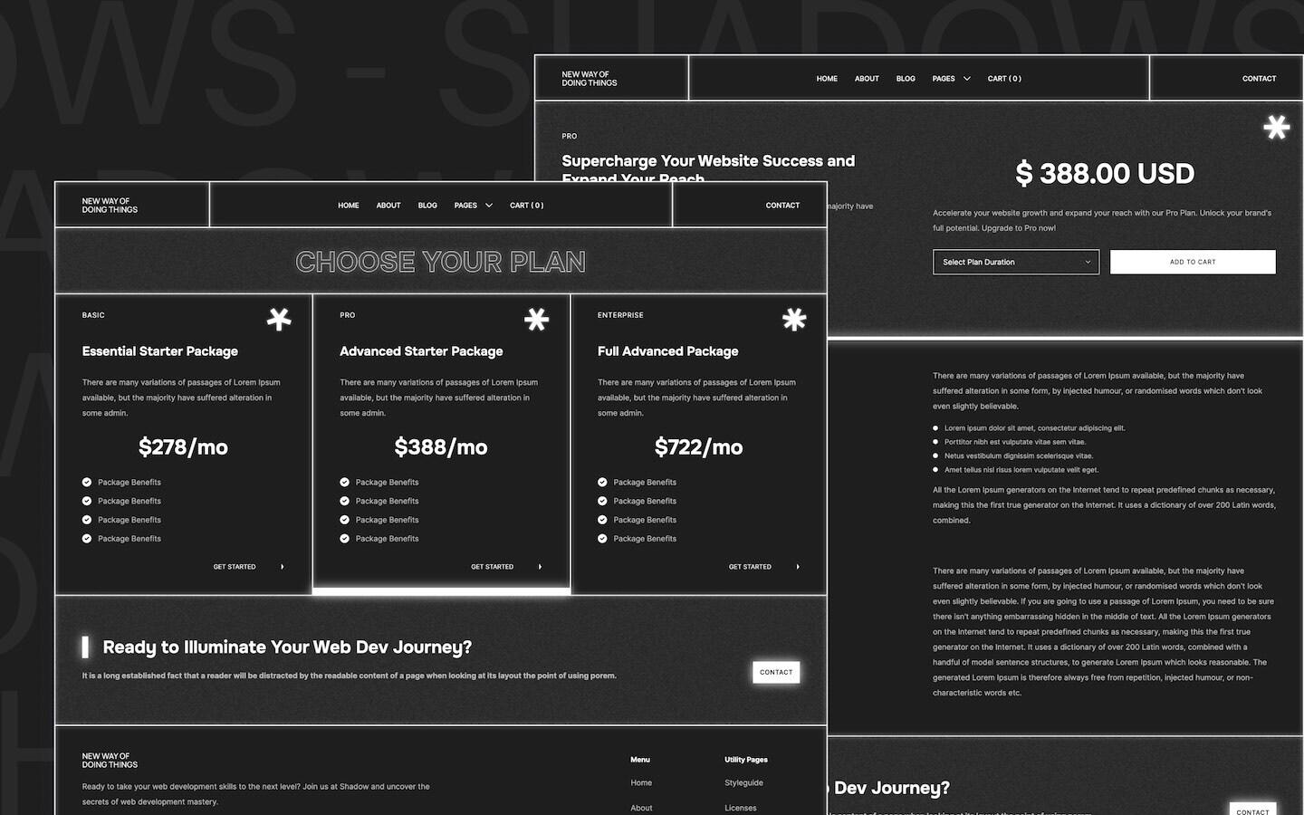 Shadows - Blog HTML5 Responsive Website Template