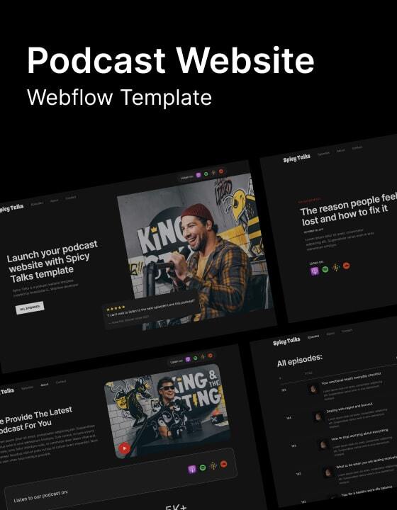 SpicyTalks - Podcast HTML5 Responsive Website Template