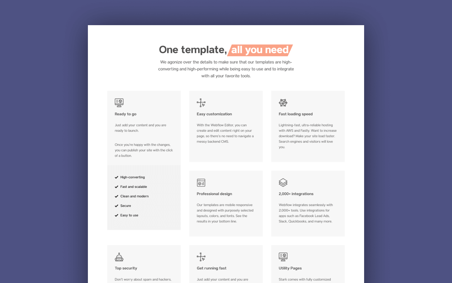 Stark - App HTML5 Responsive Website Template