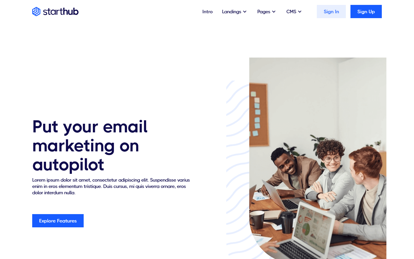 StartHub - SaaS HTML5 Responsive Website Template