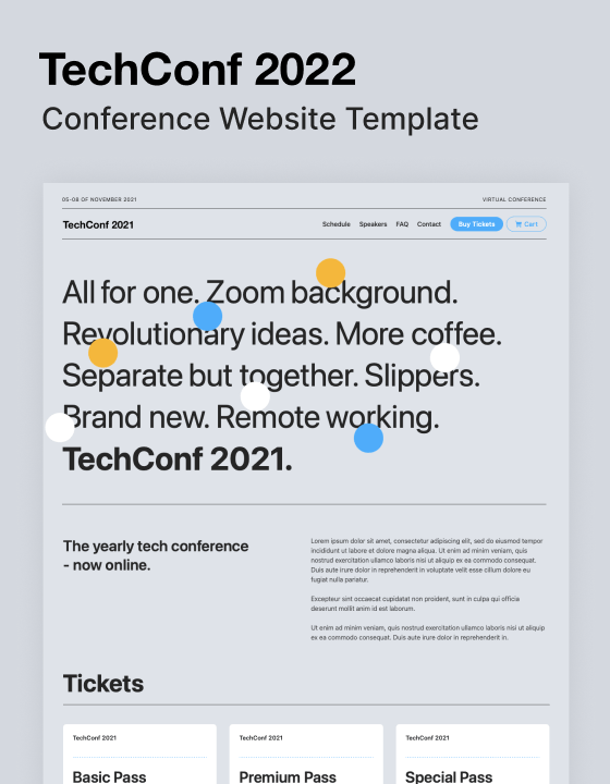 TechConf - Conference HTML5 Responsive Website Template