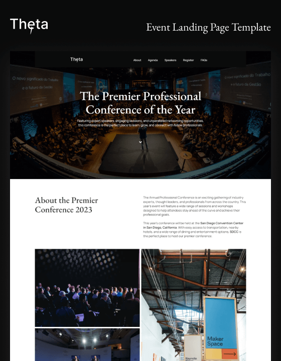 Theta - Event HTML5 Responsive Website Template
