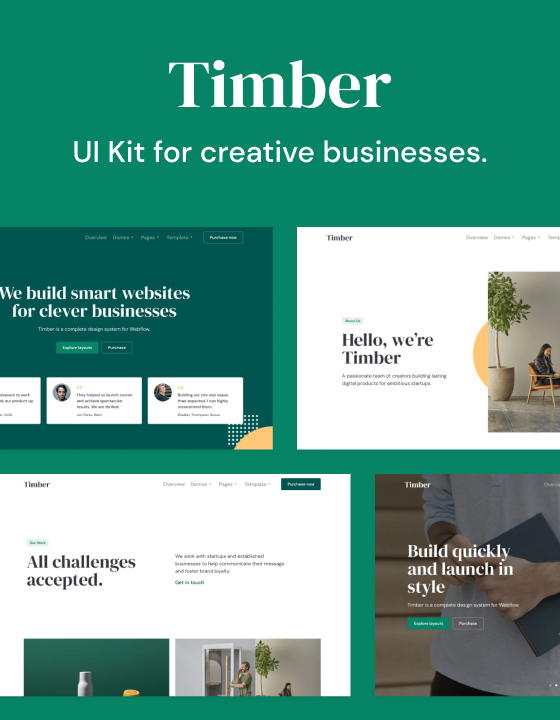 Timber - Creative HTML5 Responsive Website Template