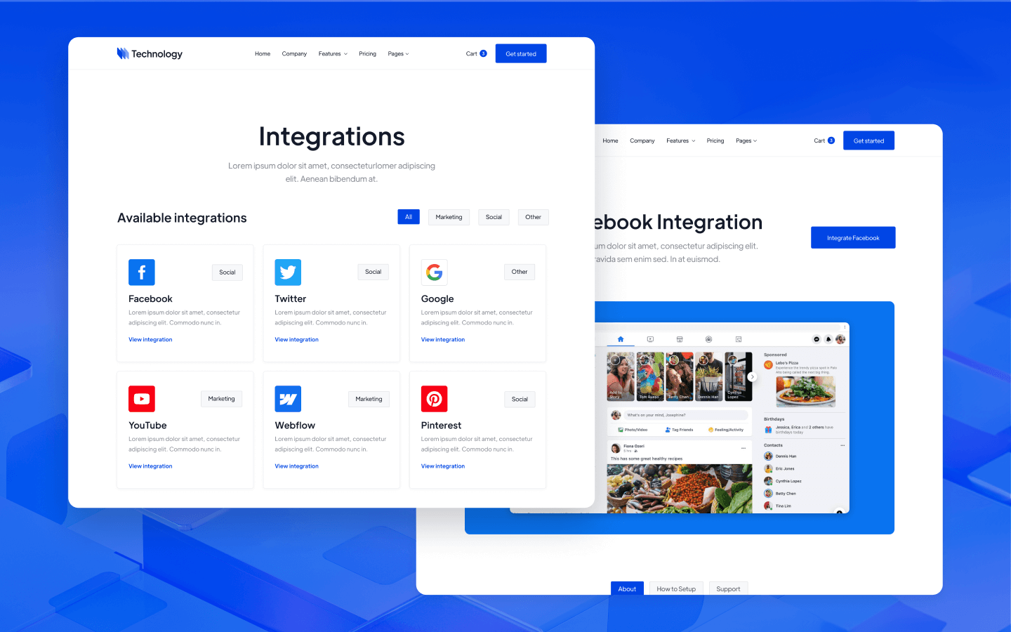 Technology - Startup HTML5 Responsive Website Template