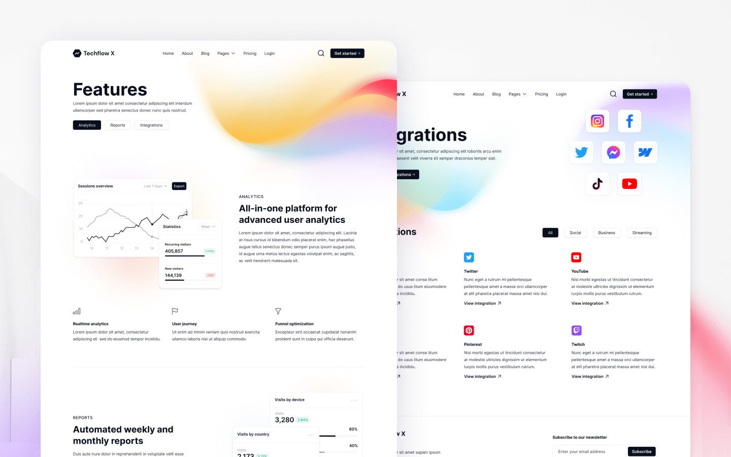 Techflow X - Technology HTML5 Responsive Website Template
