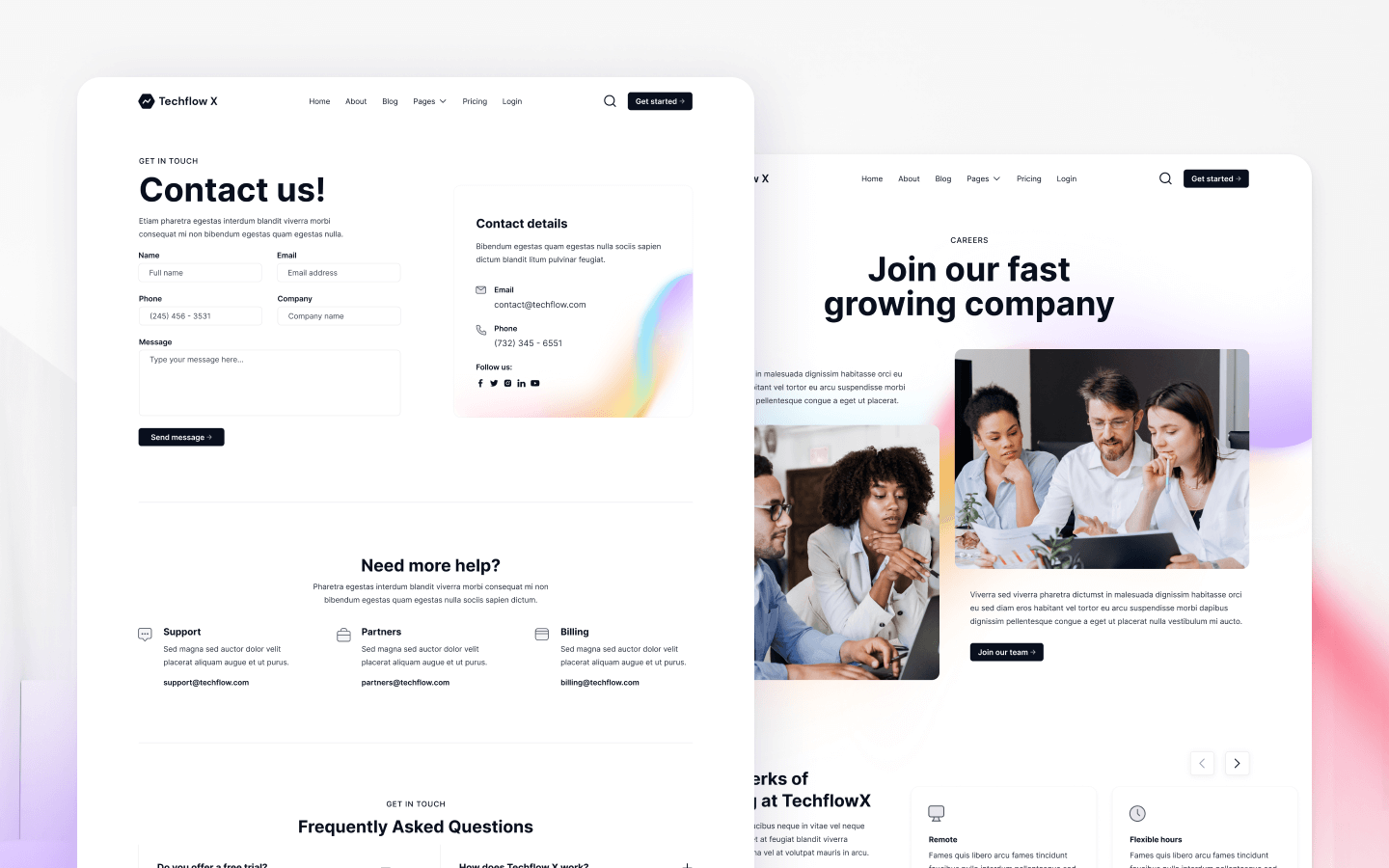 Techflow X - Technology HTML5 Responsive Website Template