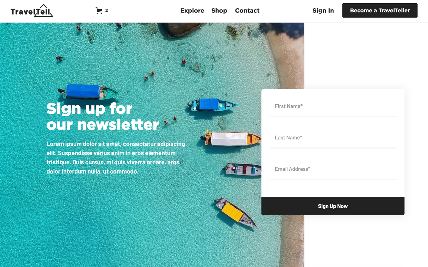 TravelTell - Travel HTML5 Responsive Website Template
