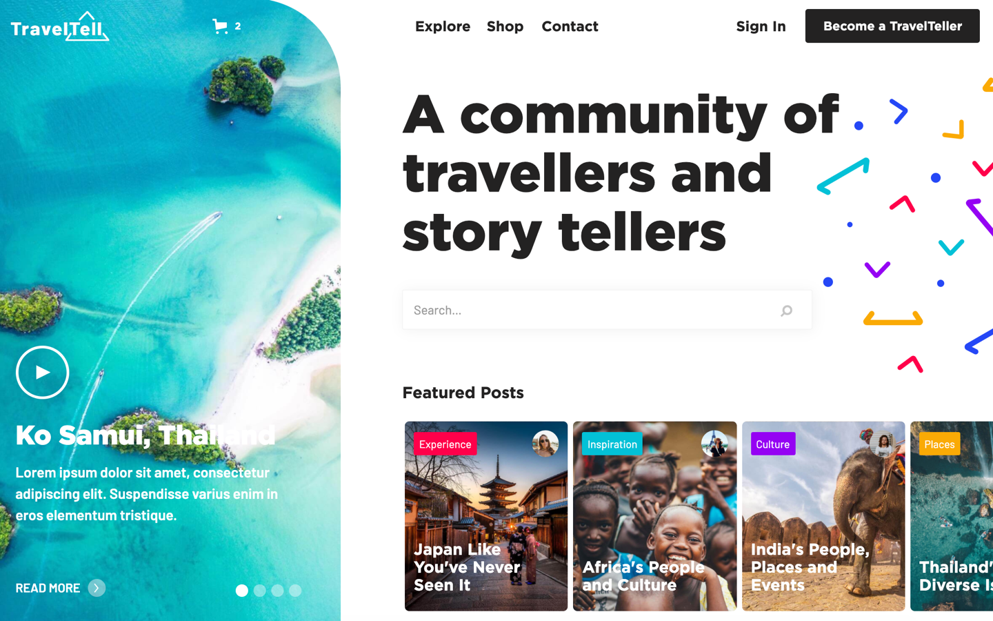 TravelTell - Travel HTML5 Responsive Website Template