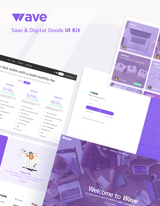Wave - SaaS HTML5 Responsive Website Template