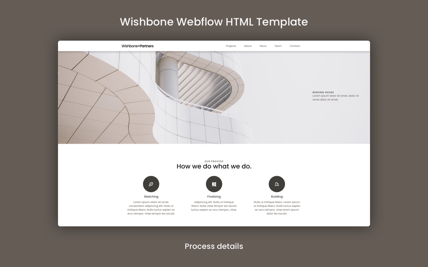 Wishbone - Architecture HTML5 Responsive Website Template