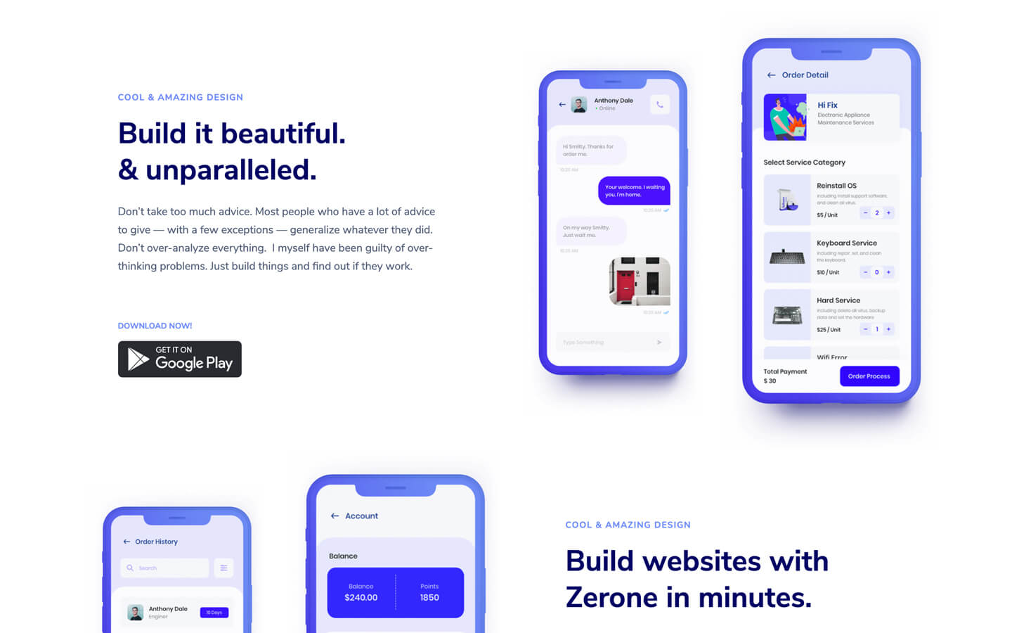 Zerone - Software HTML5 Responsive Website Template