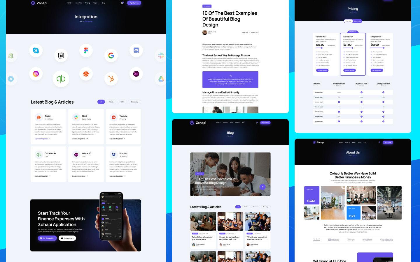 Zohapi - App HTML5 Responsive Website Template