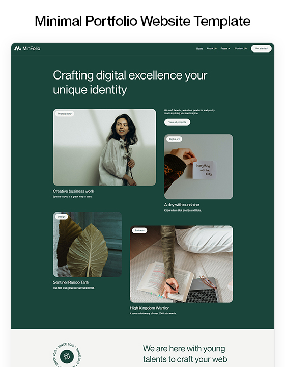 MinFolio - Portfolio HTML5 Responsive Website Template