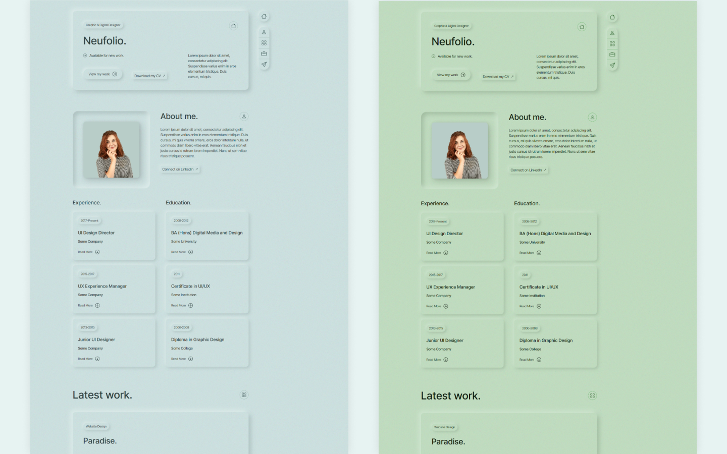 Neufolio - Portfolio HTML5 Responsive Website Template