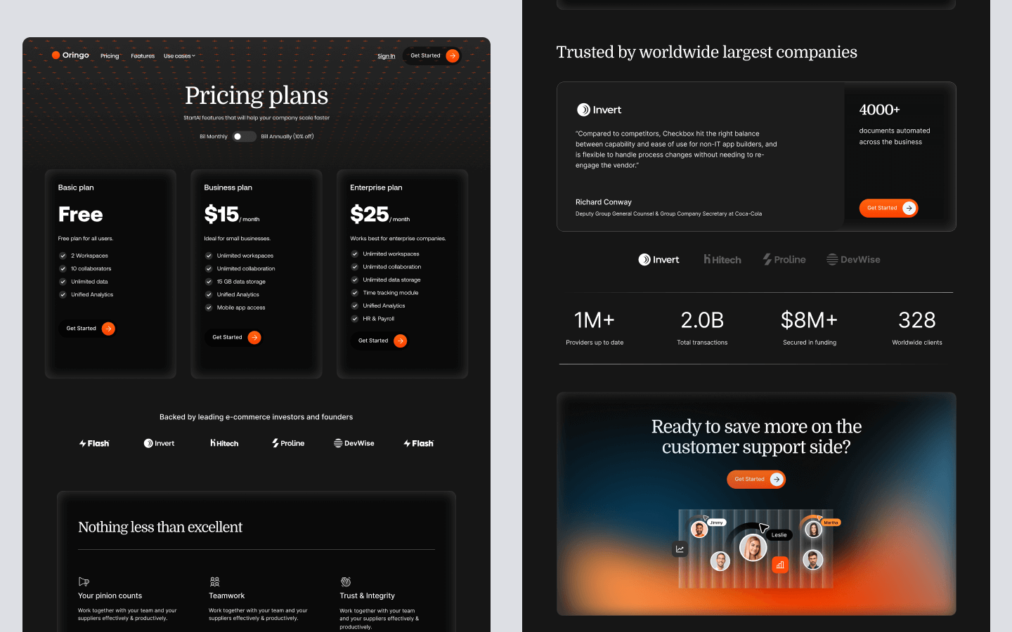 Oringo - Startup HTML5 Responsive Website Template