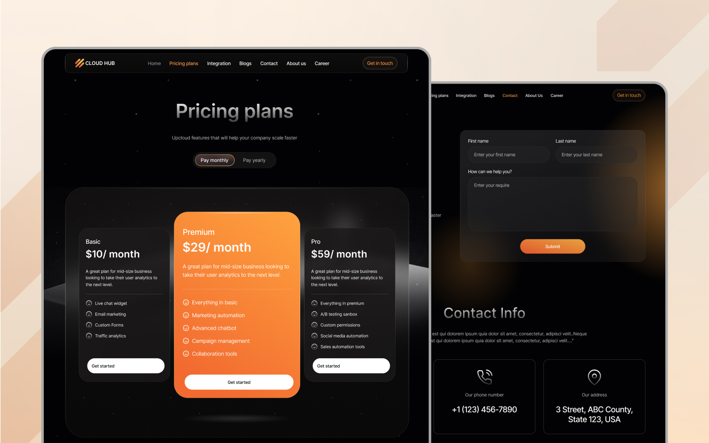 CloudHub - SaaS HTML5 Responsive Website Template