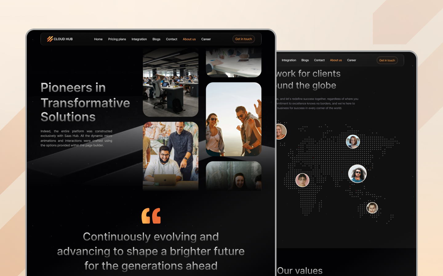 CloudHub - SaaS HTML5 Responsive Website Template