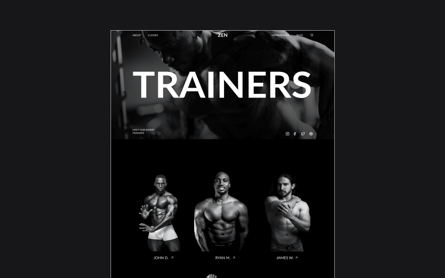 ZenFit - Gym HTML5 Responsive Website Template