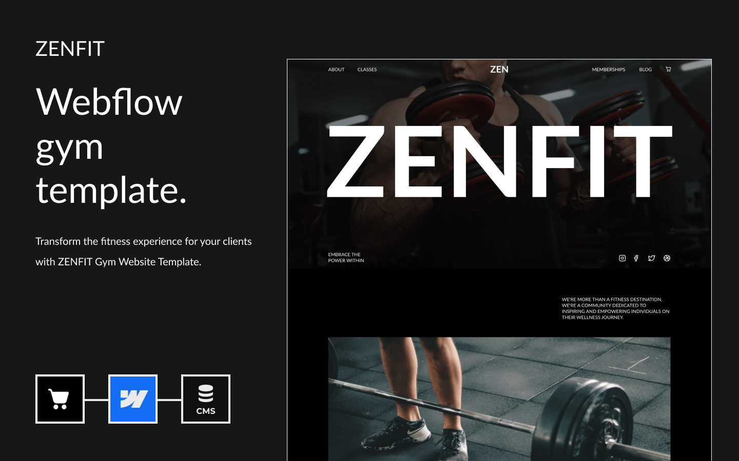 ZenFit - Gym HTML5 Responsive Website Template