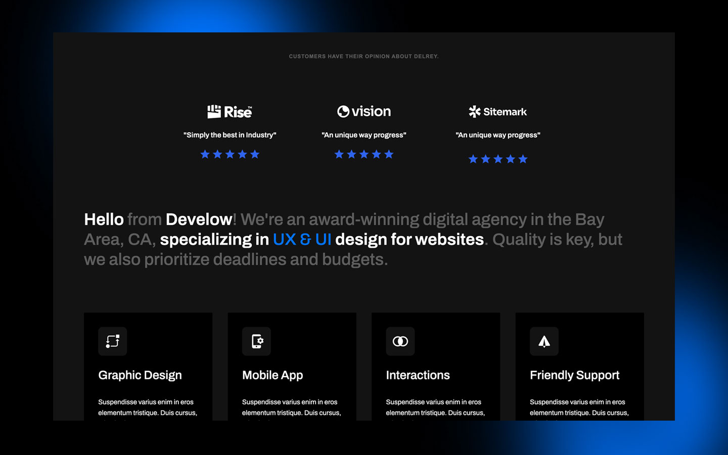 Develow - Agency HTML5 Responsive Website Template