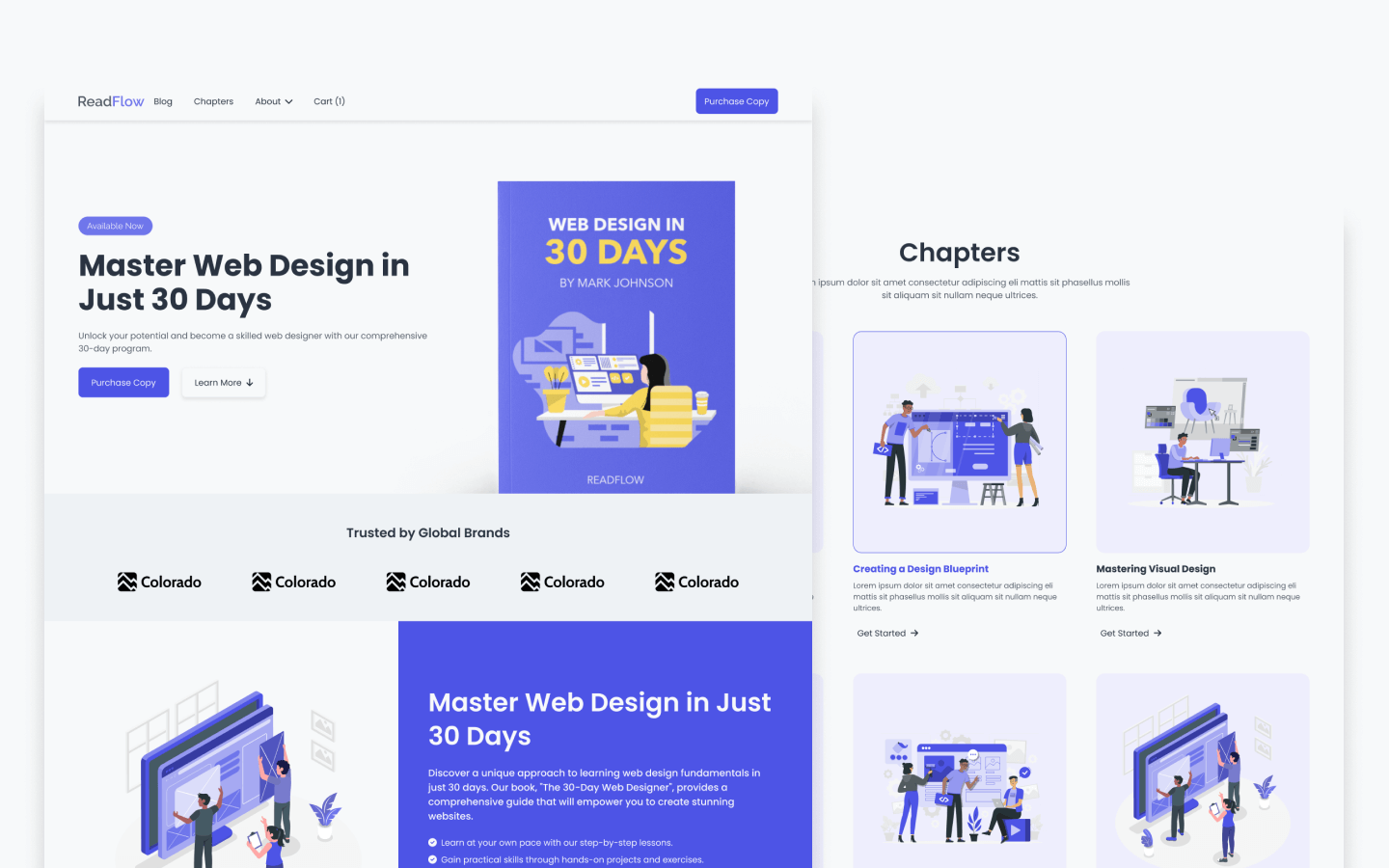 ReadFlow - Book HTML5 Responsive Website Template