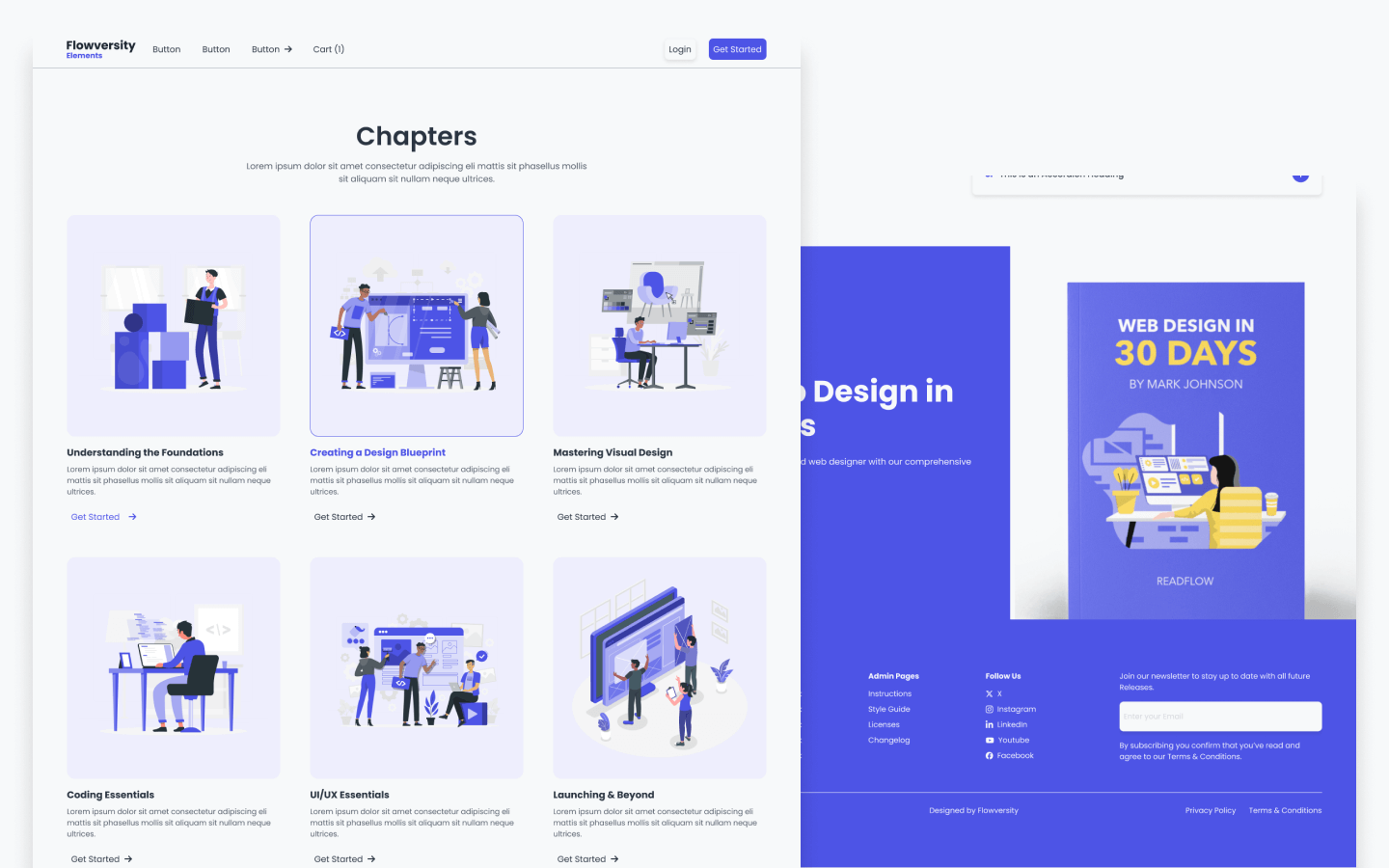 ReadFlow - Book HTML5 Responsive Website Template