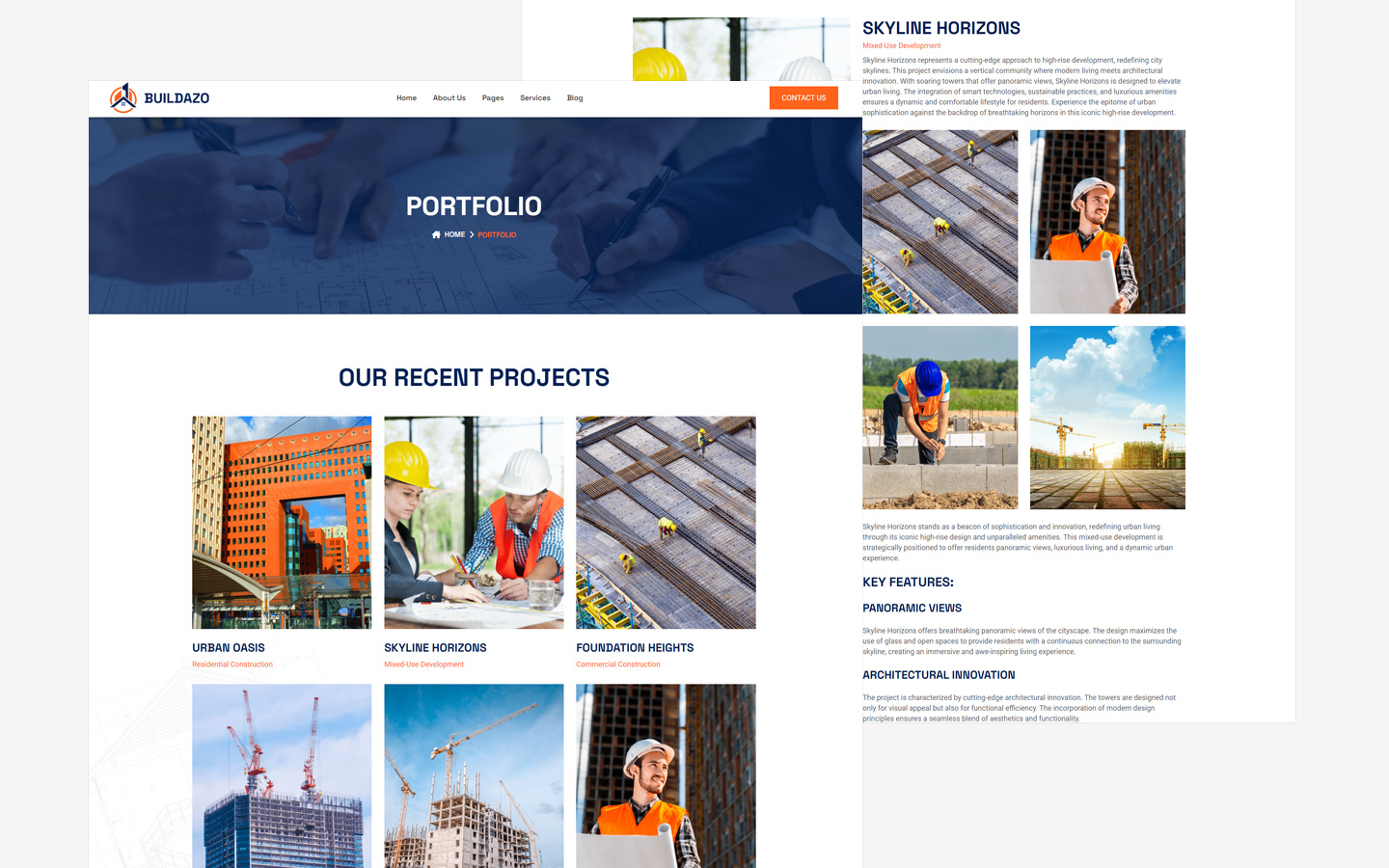 Buildazo - Construction HTML5 Responsive Website Template