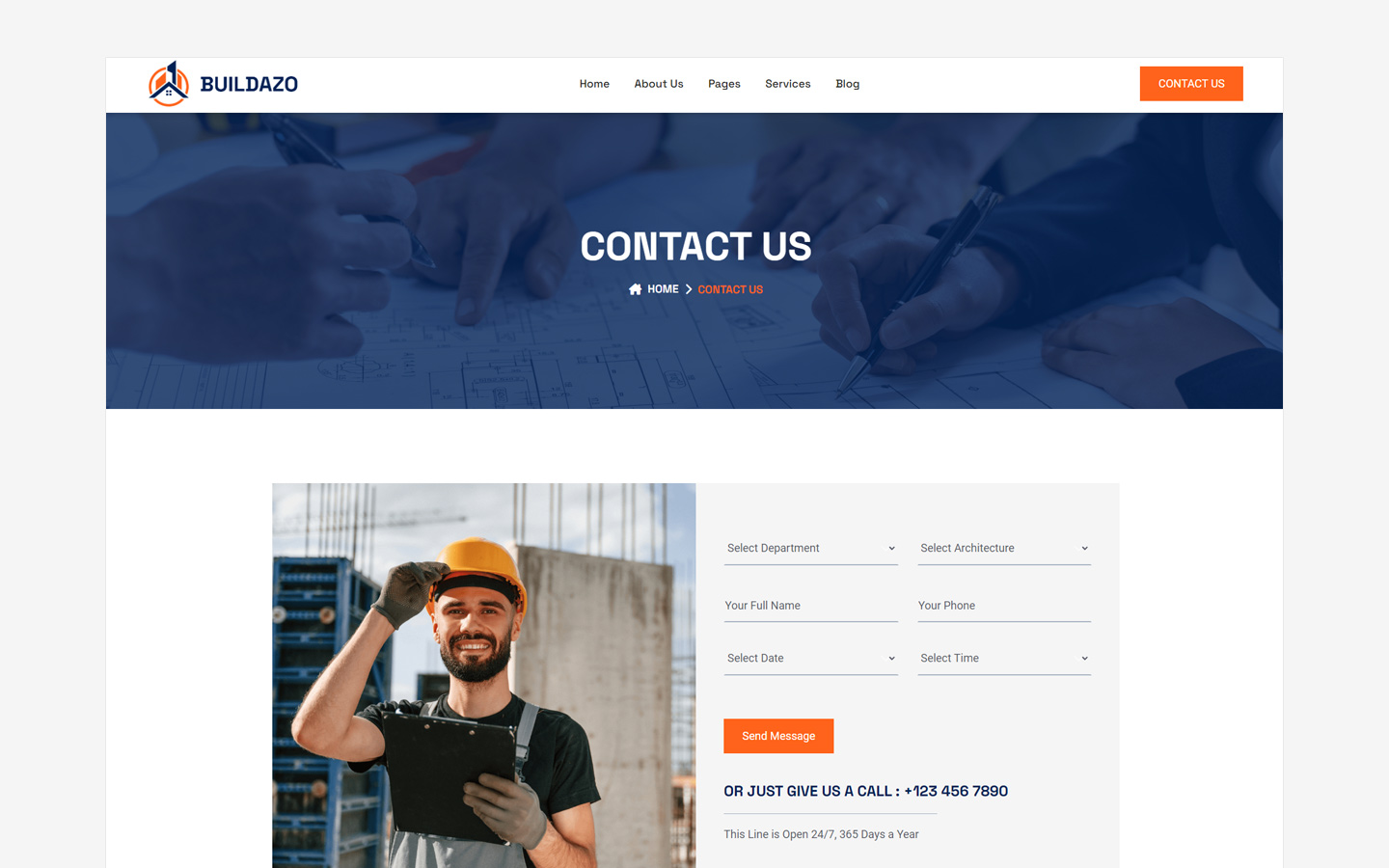Buildazo - Construction HTML5 Responsive Website Template