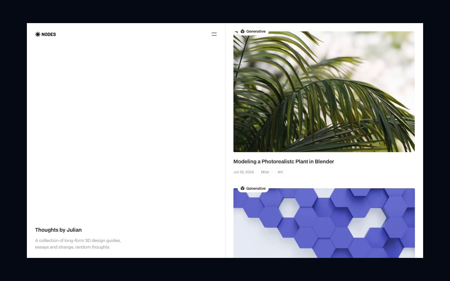Nodes - Personal HTML5 Responsive Website Template