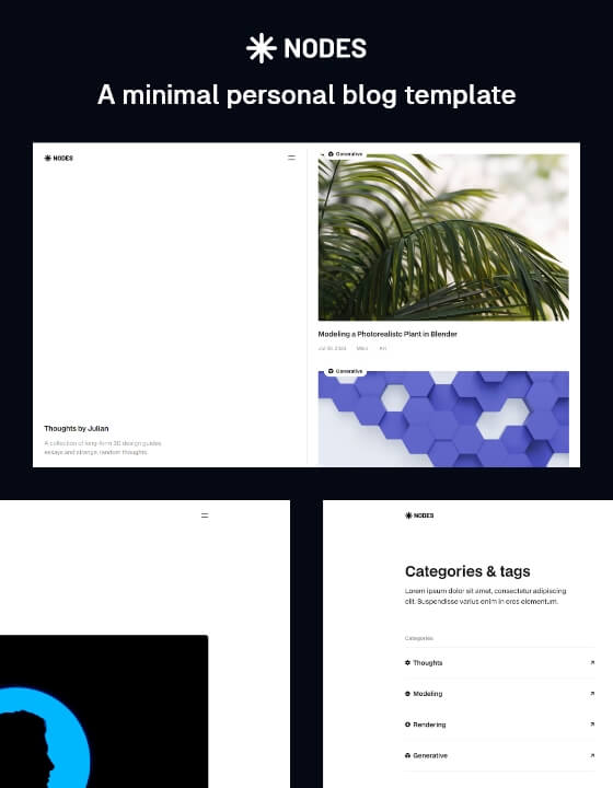 Nodes - Personal HTML5 Responsive Website Template