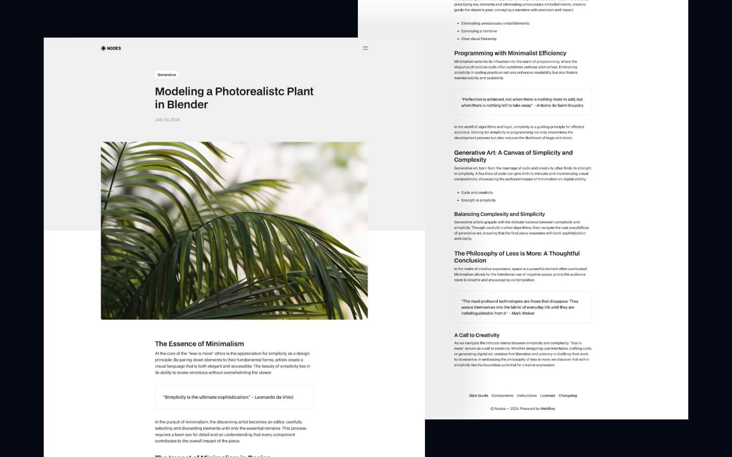 Nodes - Personal HTML5 Responsive Website Template