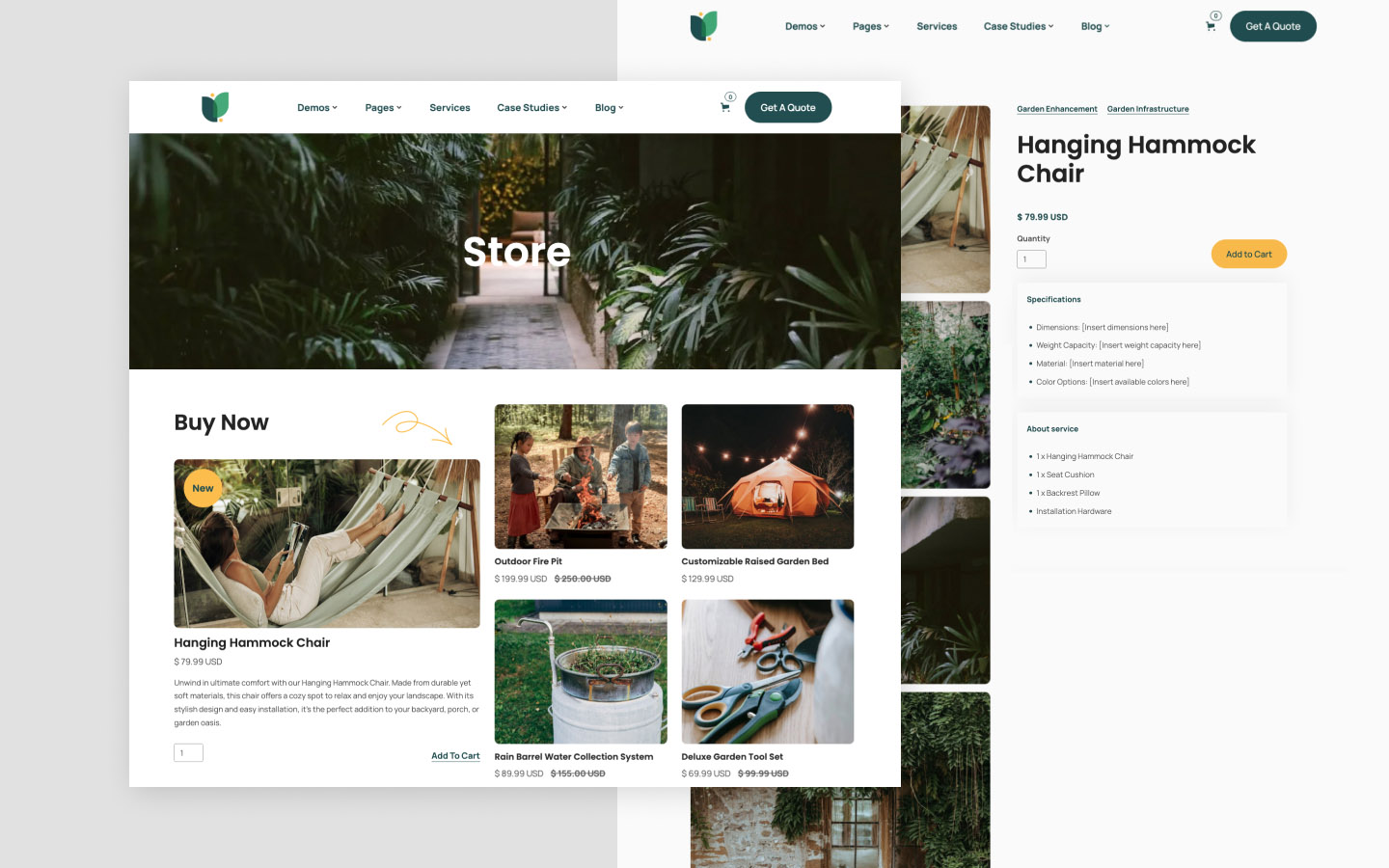 Landscape 128 Plus - Florist HTML5 Responsive Website Template