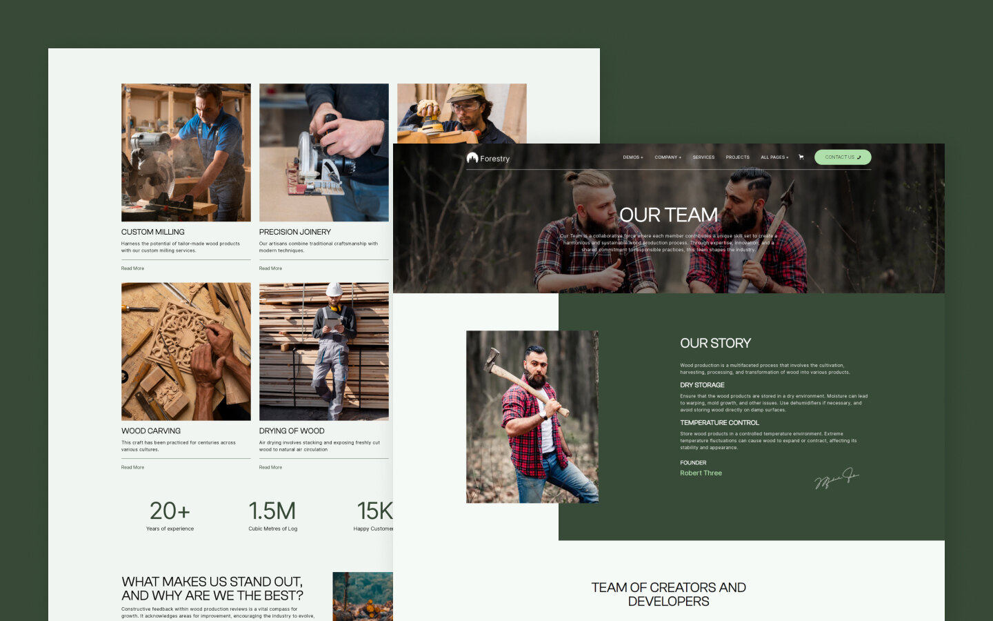 Forestry - Small Business HTML5 Responsive Website Template