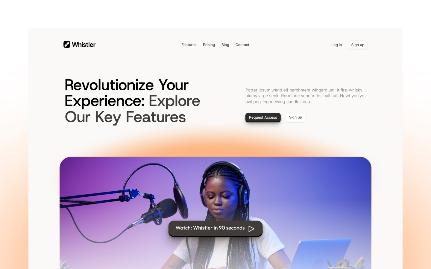 Whistler - SaaS HTML5 Responsive Website Template