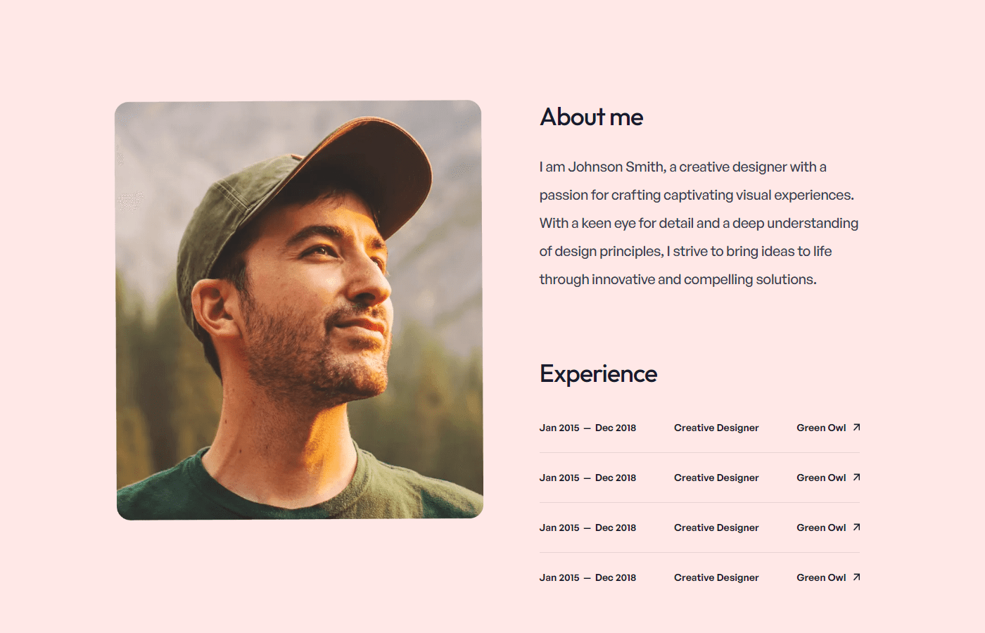 Johnson - Portfolio HTML5 Responsive Website Template