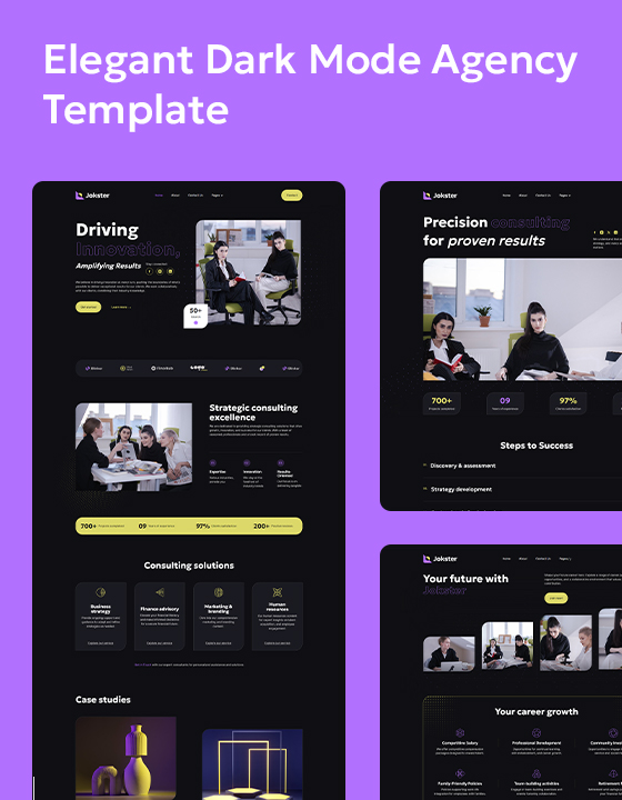 Jokster - Agency HTML5 Responsive Website Template