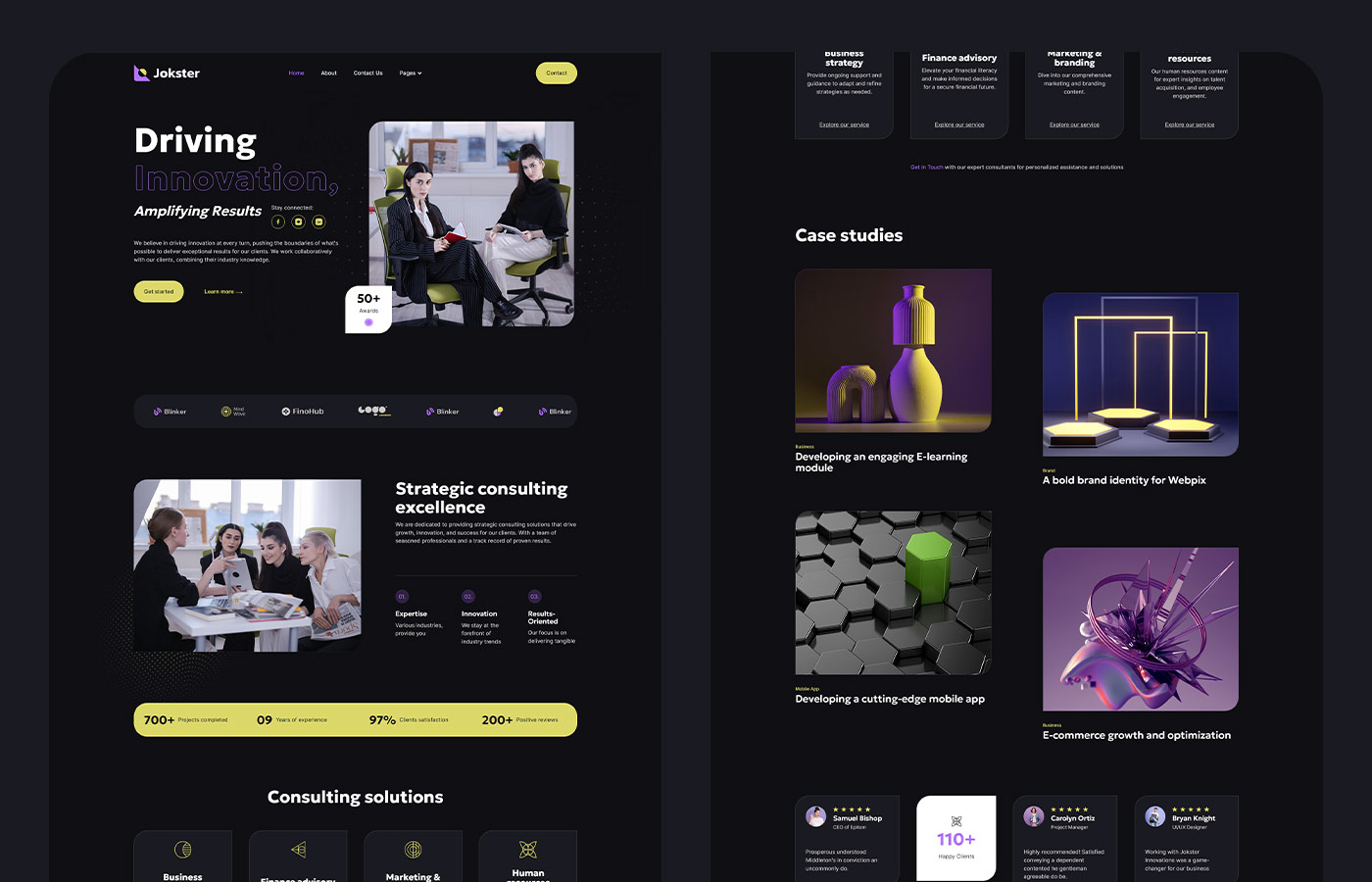 Jokster - Agency HTML5 Responsive Website Template