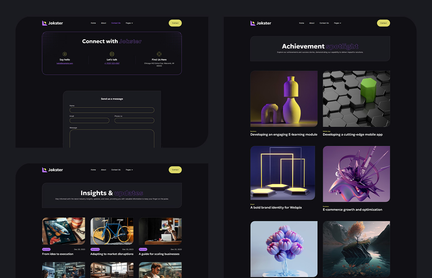 Jokster - Agency HTML5 Responsive Website Template