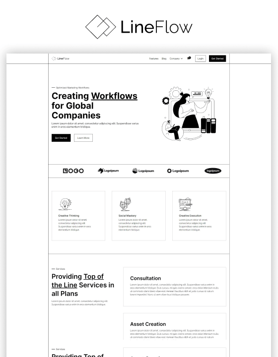 LineFlow - Agency HTML5 Responsive Website Template