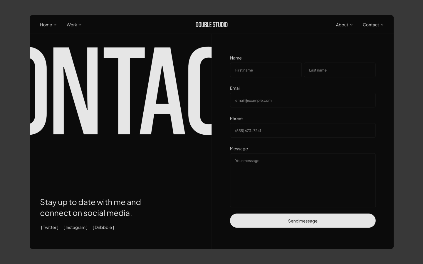 Double Studio - Portfolio HTML5 Responsive Website Template