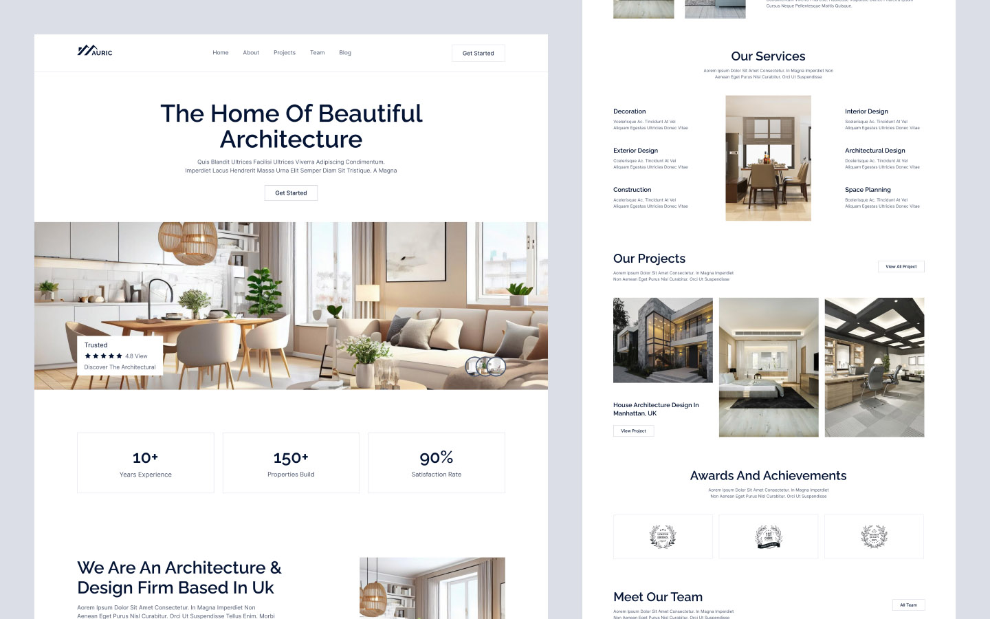 Aurict - Architecture HTML5 Responsive Website Template