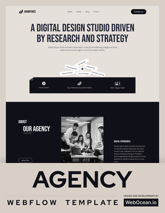Growforce - Agency HTML5 Responsive Website Template